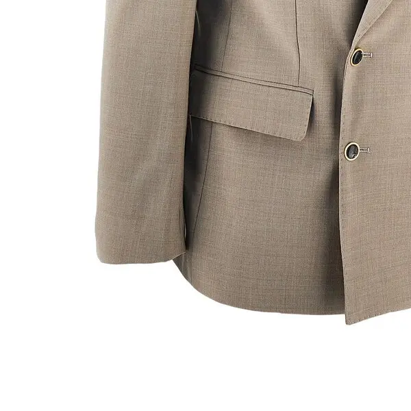 MARSEM Stretch Wool-blend Double-breasted Jacket