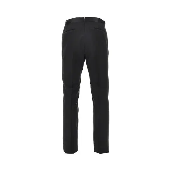 Caruso Tailored Wool Tuxedo Pants With Satin Waistband