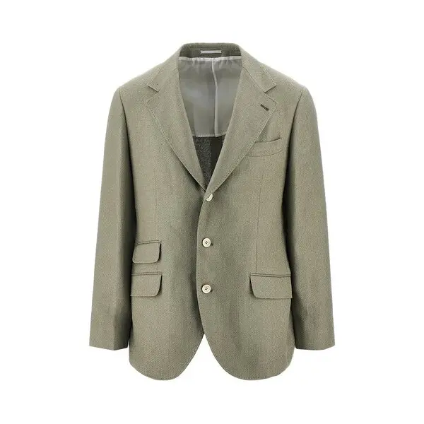 Brunello Cucinelli Hopsack Cavallo Jacket