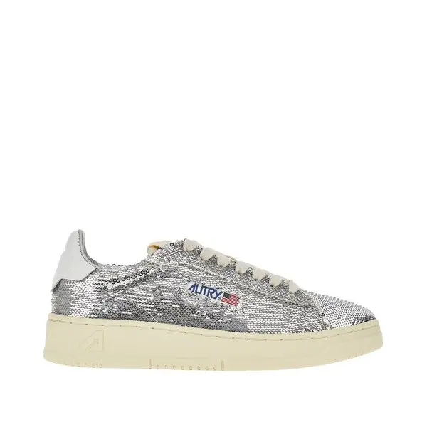 AUTRY Sparkling Dallas Low Top Sneakers - Silver