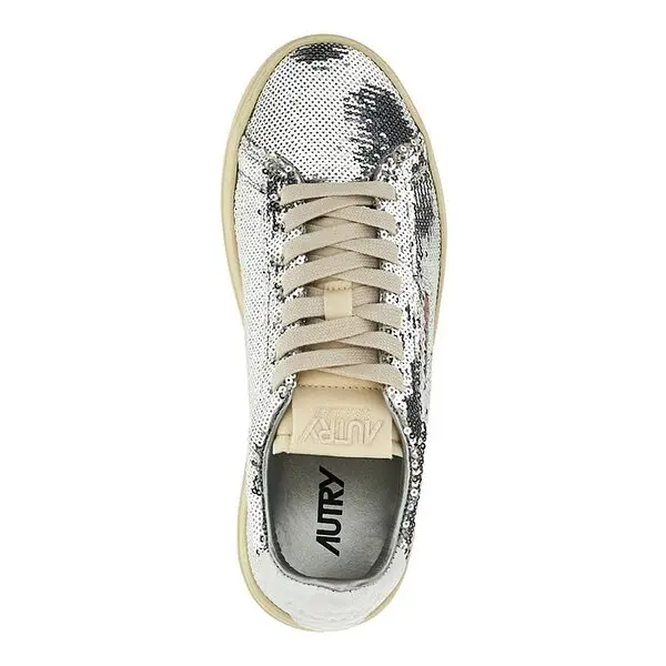 AUTRY Sparkling Dallas Low Top Sneakers - Silver