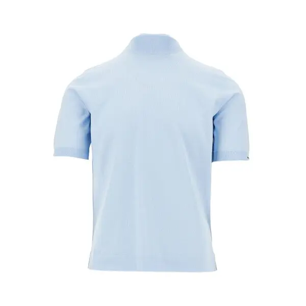 Prada Cotton Knit Short Sleeve Turtleneck T-shirt