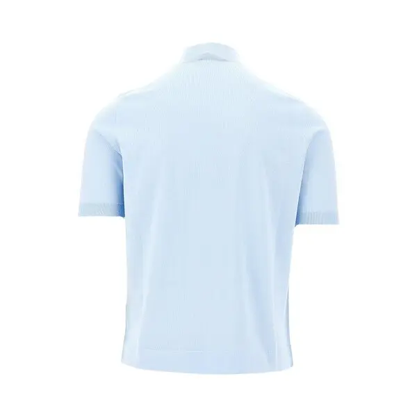 Prada Cotton Knit Short Sleeve Turtleneck T-shirt