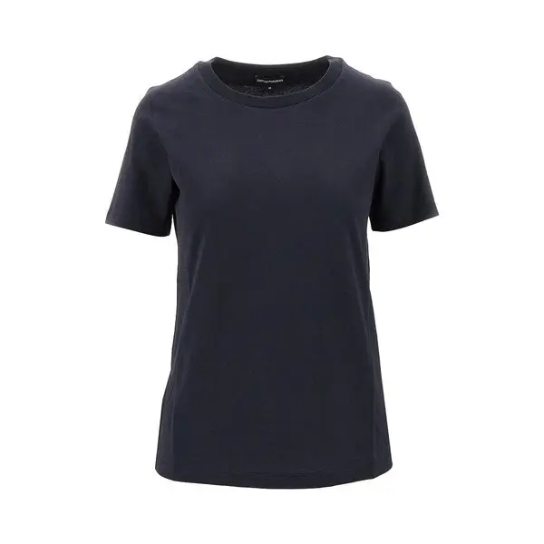 Emporio Armani Embroidered Cotton T-shirt - Blue