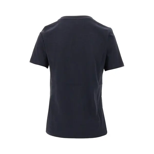 Emporio Armani Embroidered Cotton T-shirt - Blue