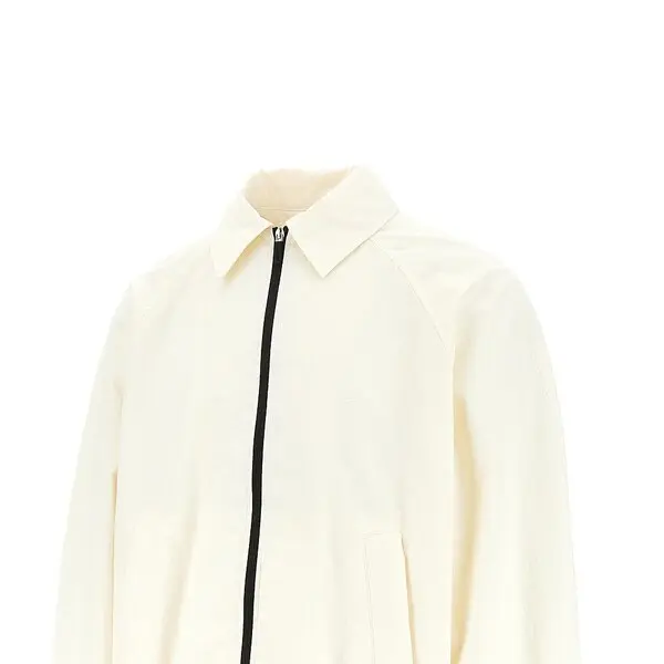 Jacquemus Embroidered Logo Windbreaker Jacket - Beige