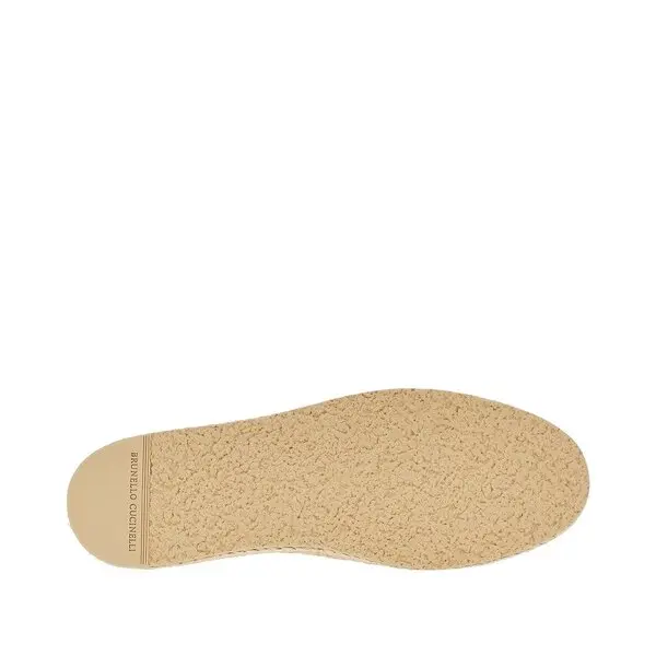 Brunello Cucinelli Suede Leather Lace-up Sneakers With Rope Sole
