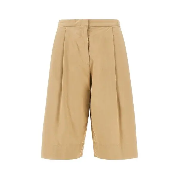 THE ROW Kalyan Gabardine Pleated Shorts