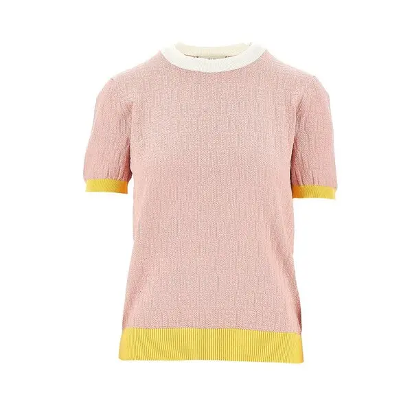 Fendi Jacquard Ff Knit T-shirt