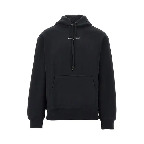 Maison Kitsuné Paris Embroidery Hoodie - Black