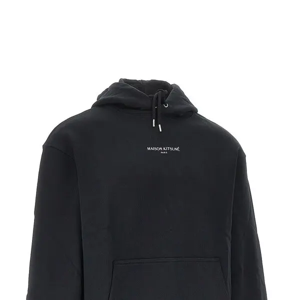 Maison Kitsuné Paris Embroidery Hoodie - Black