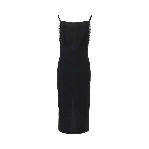 Pinko Midi Dress With Embellished Shoulders