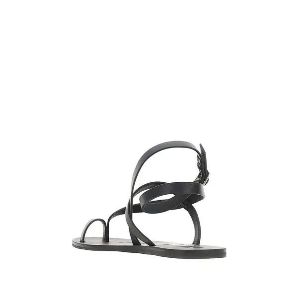 Manebí Leather Thong Sandals With Ankle Strap