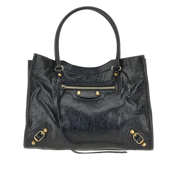 Balenciaga Arena Leather Small 'le City' Tote Bag - Black
