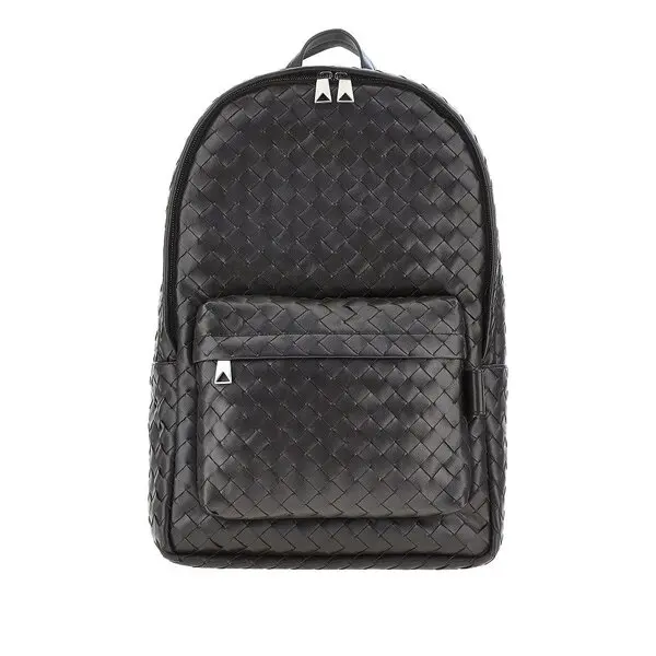 Bottega Veneta Intrecciato Leather Backpack - Brown
