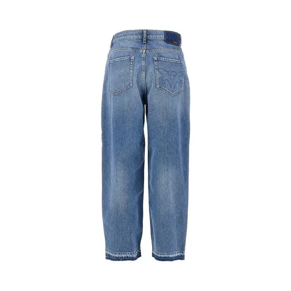 Pinko Balloon Fit Jeans With Frayed Hem