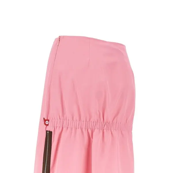 Fendi Technical Viscose Midi Skirt