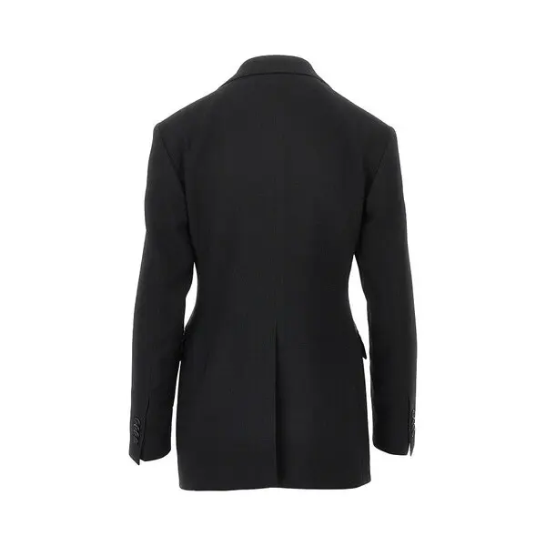Tagliatore Astra Double-breasted Canvas Jacket - Black