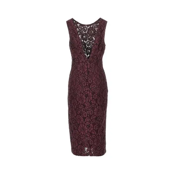 Pinko Floral Lace Midi Dress