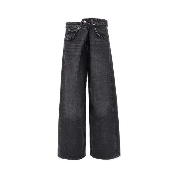 AGOLDE Vana Fold Jeans - Black