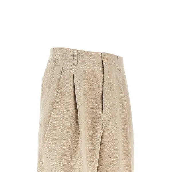 Jacquemus Pastro Textured Linen-blend Shorts - Beige