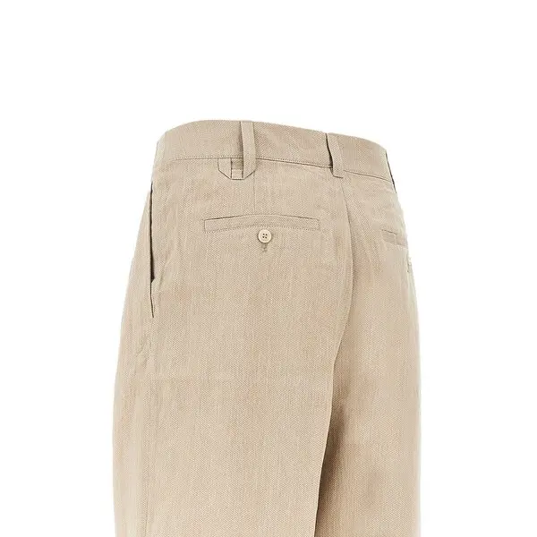 Jacquemus Pastro Textured Linen-blend Shorts - Beige