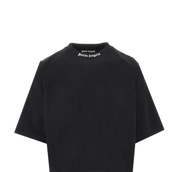 Palm Angels Neck Logo Print Overized T-hirt