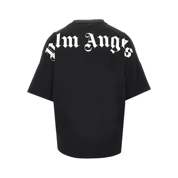 Palm Angels Neck Logo Print Overized T-hirt