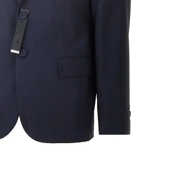 Fendi Wool Jacket With Leather Strap