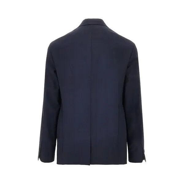 Fendi Wool Jacket With Leather Strap