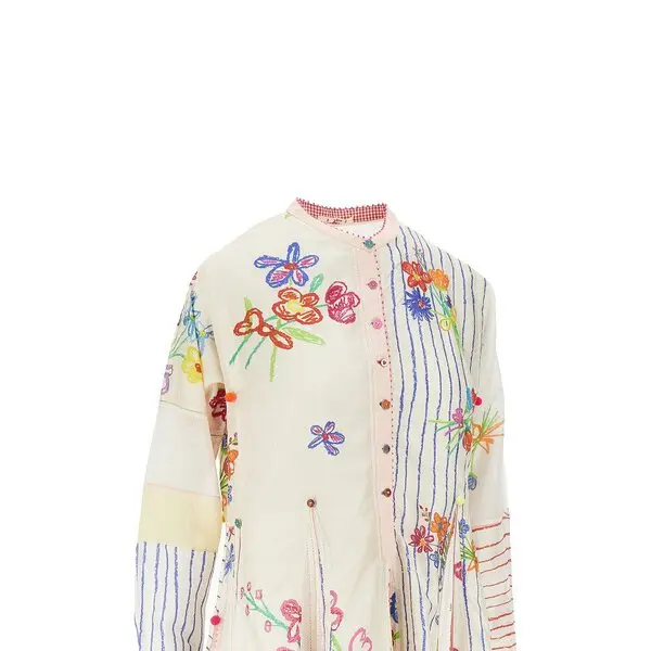 Pero Printed Cotton And Silk Midi Dress