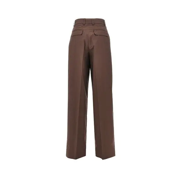 THE LATEST Axel Poplin Wide Leg Trousers