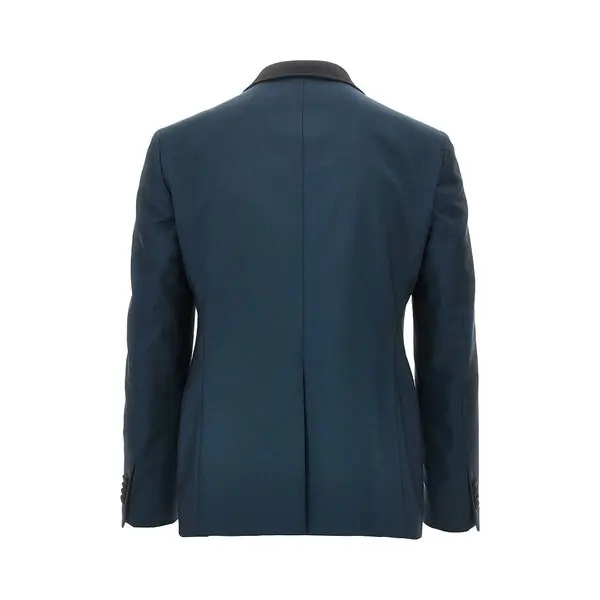 LUIGI BIANCHI Tailored Wool Suit With Satin Details