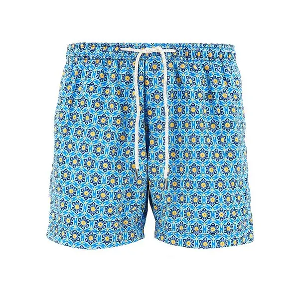 PENINSULA SWIMWEAR Procida Printed Swim Shorts - Blue
