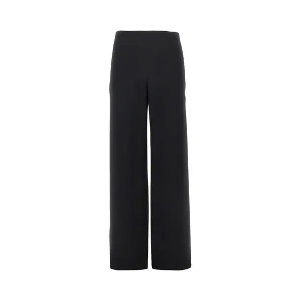 Gucci Stretch Technical Wool Wide Leg Pants - Black