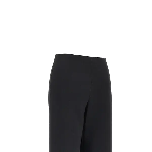 Gucci Stretch Technical Wool Wide Leg Pants - Black