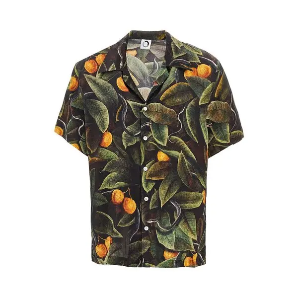 ENDLESS JOY Snaker' Silk Shirt An - Black