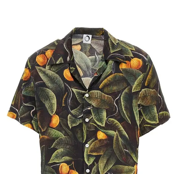 ENDLESS JOY Snaker' Silk Shirt An - Black