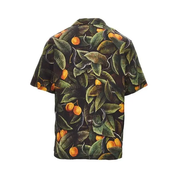 ENDLESS JOY Snaker' Silk Shirt An - Black