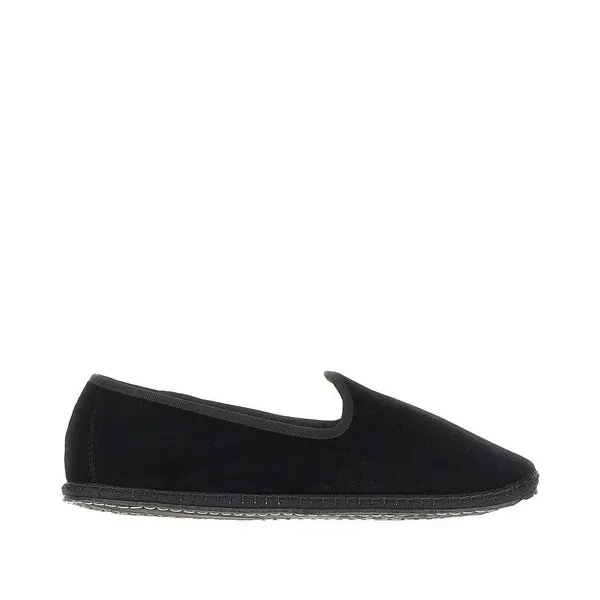 VIBI VENEZIA Velvet Slippers With Grosgrain Piping