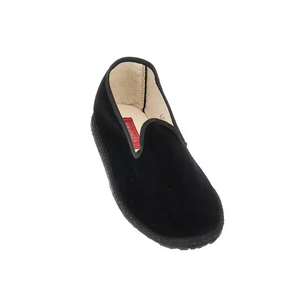 VIBI VENEZIA Velvet Slippers With Grosgrain Piping