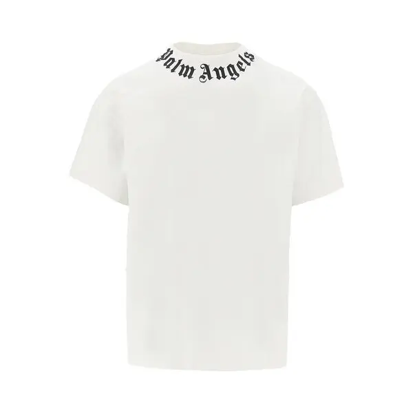 Palm Angels Neck Ogo Print T-shirt