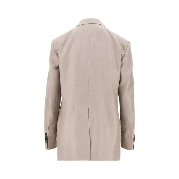 Tagliatore Double-breasted Wool, Silk, And Linen Blend Twill Jacket