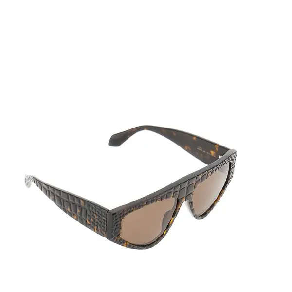 Alaïa Croco-embossed Mask Sunglasses
