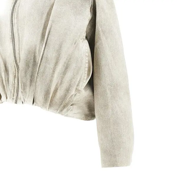 Loewe Draped Denim Jacket - Grey