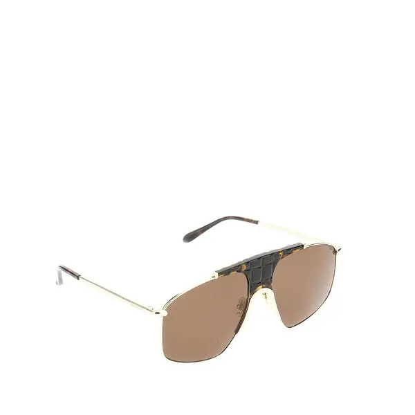 Alaïa Aviator Sunglasses With Croc-effect Embellishment
