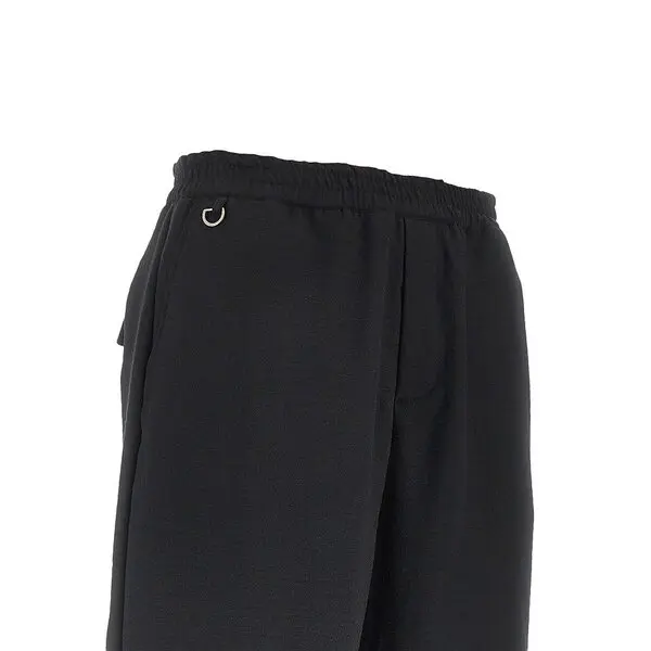 MARSEM Linen-effect Canvas Pants With Elasticated Waist
