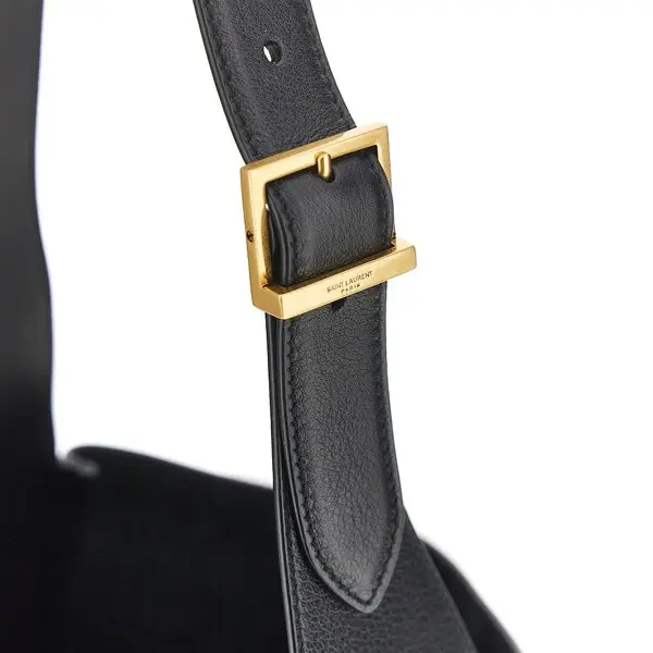 Saint Laurent Le 5 À 7' Grained Leather Shoulder Bag - Black