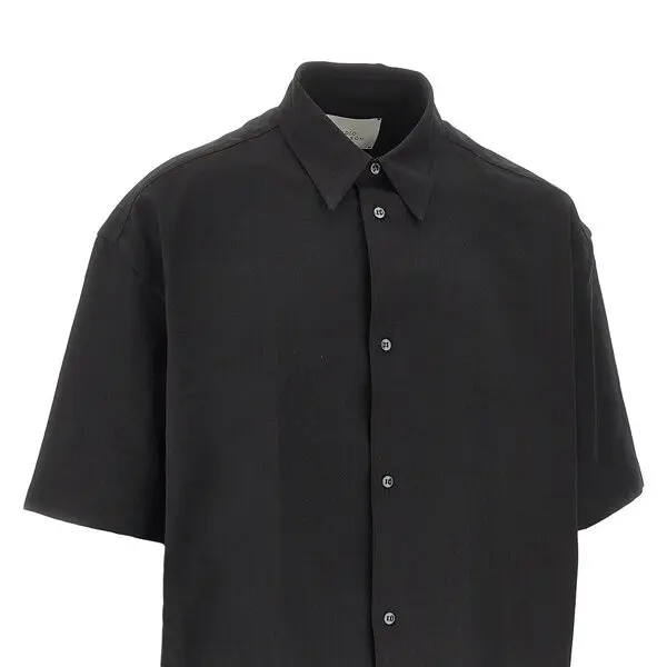 Studio Nicholson Sanko' Broken Twill Shirt An - Black