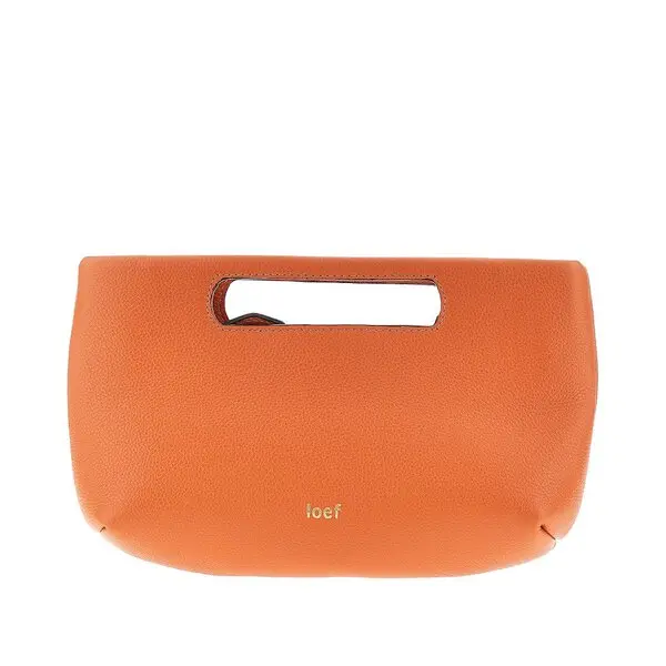 IOEF Grained Leather 'dalia' Mini Bag - Orange